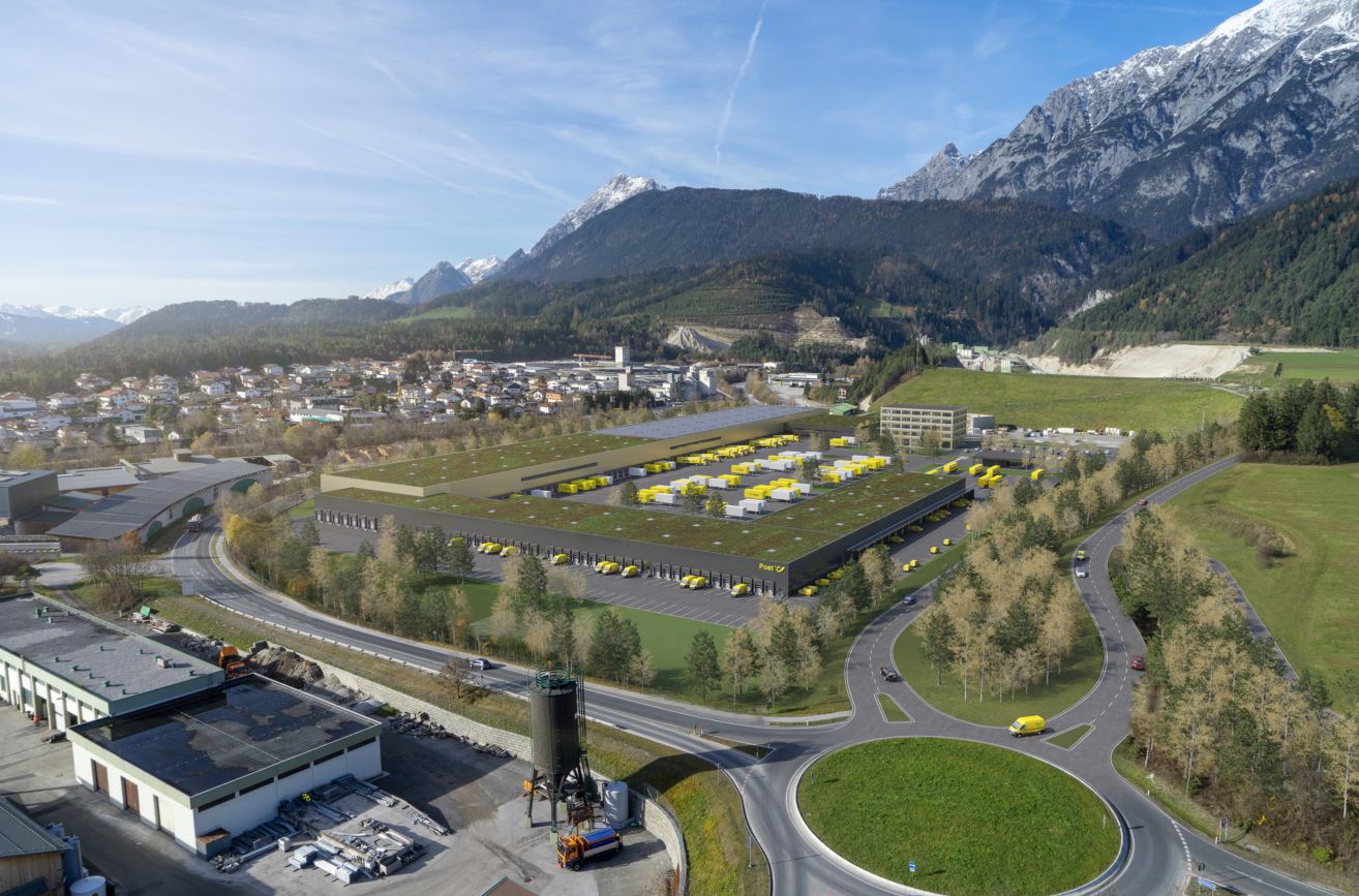 Österreichische Post baut modernes Logistikzentrum in Vomp (Tirol ...