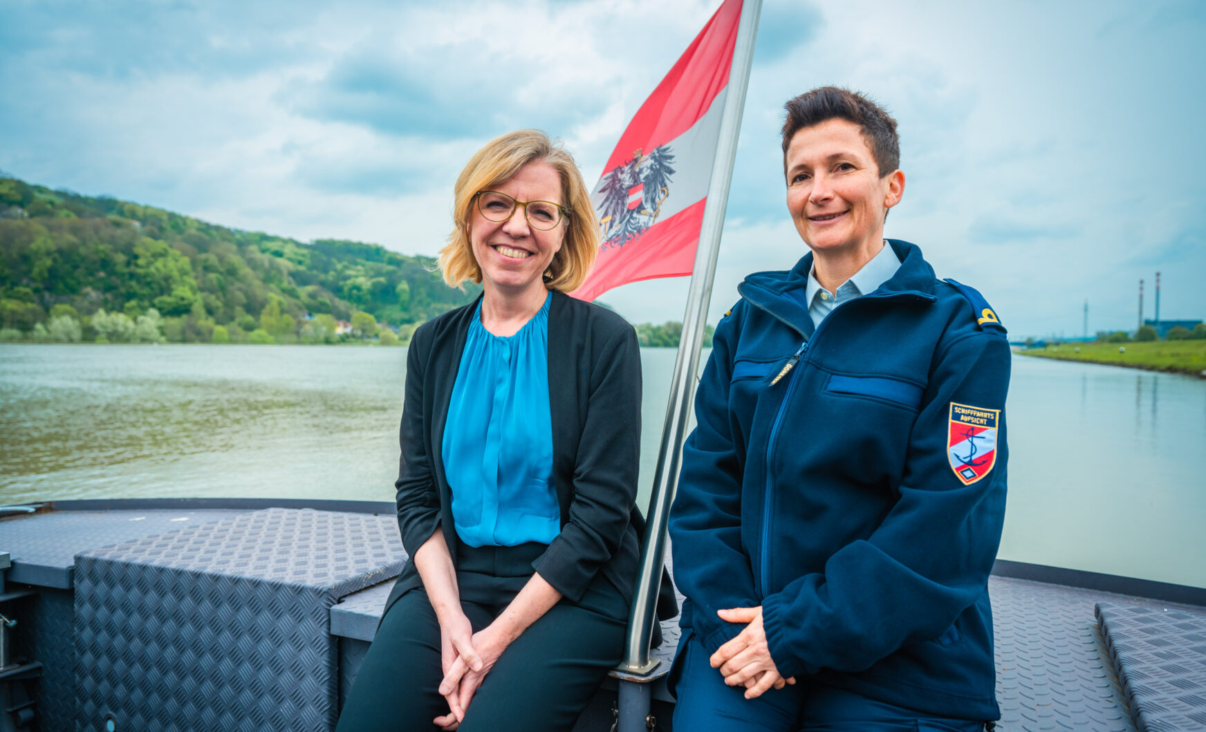 Erste Frau auf der Kommandobrücke der Schifffahrtsaufsicht ...