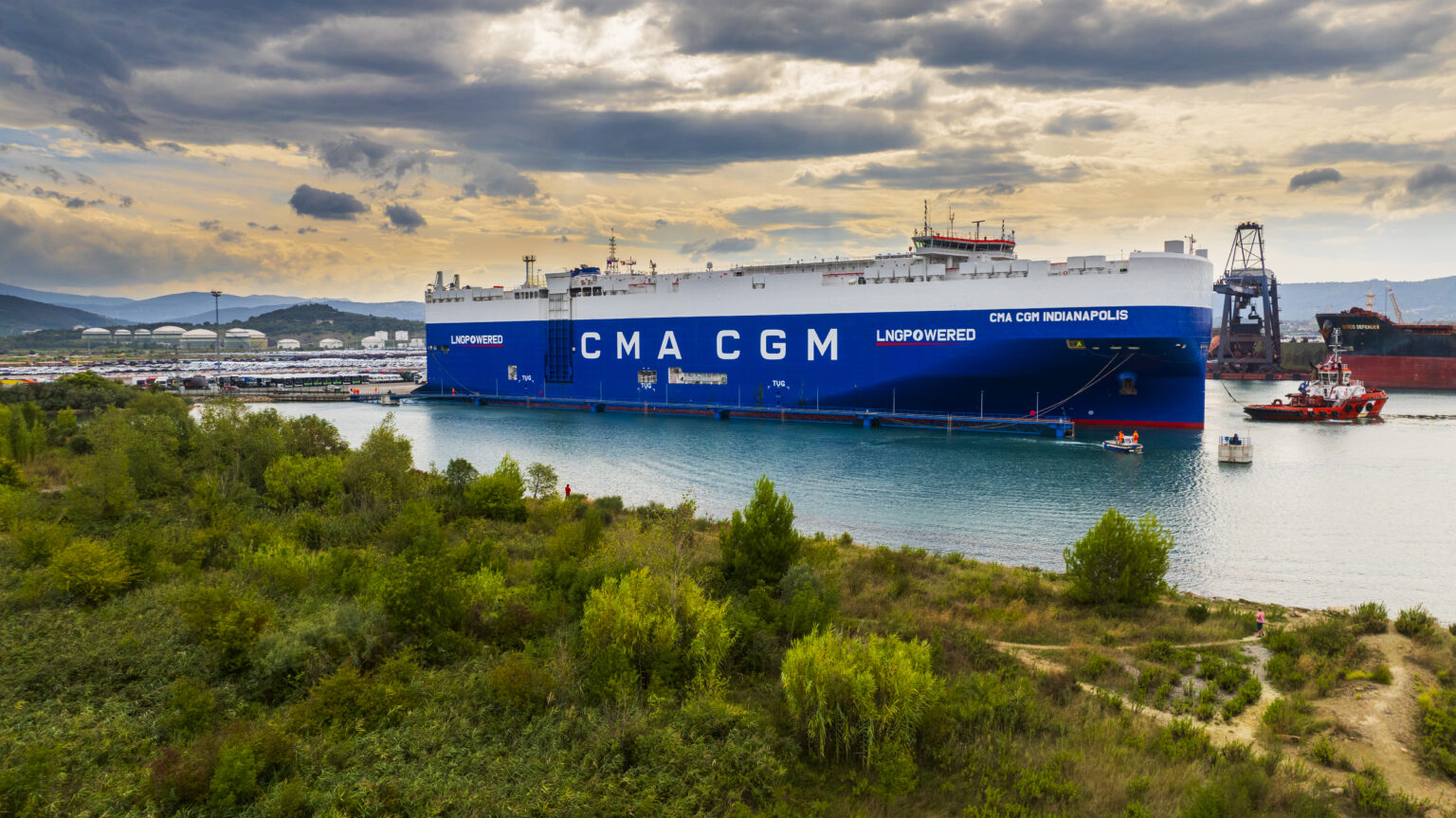 CMA CGM LNG-RoRo-Schiff: Erstanlauf im Hafen Koper - Österreichische ...