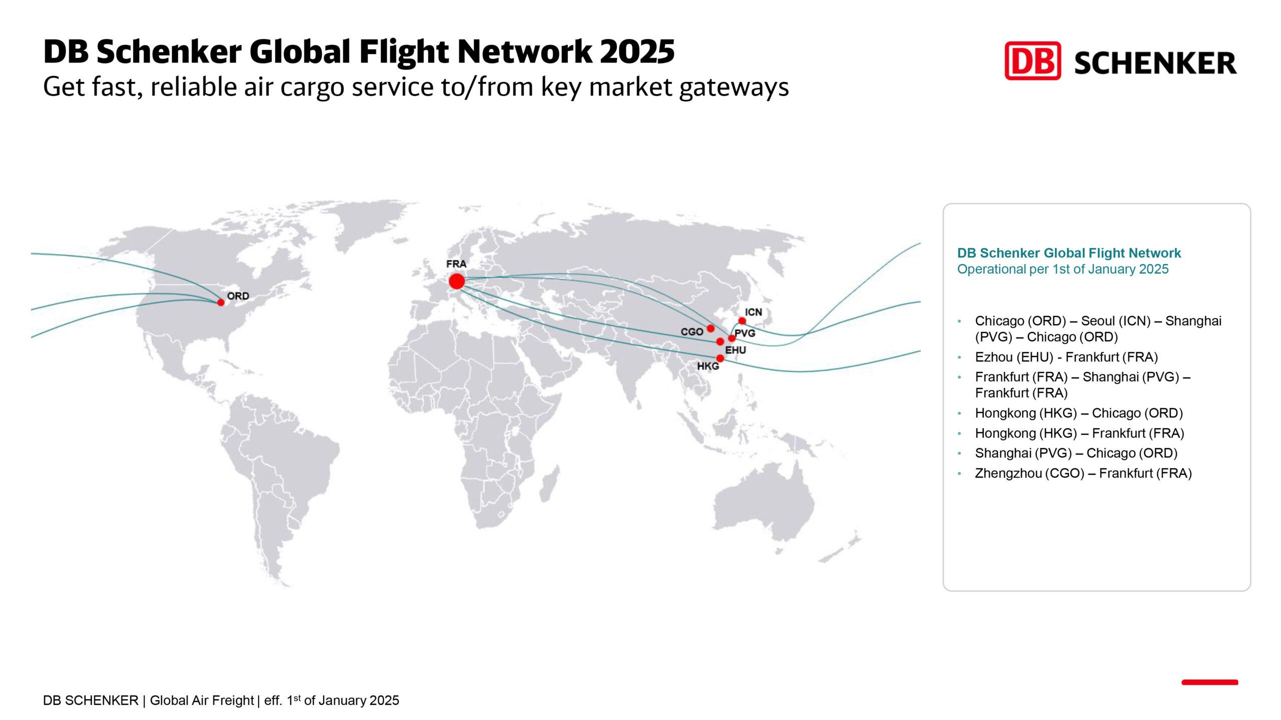 Logistiker DB Schenker eröffnet neue Luftfrachtroute - Österreichische ...